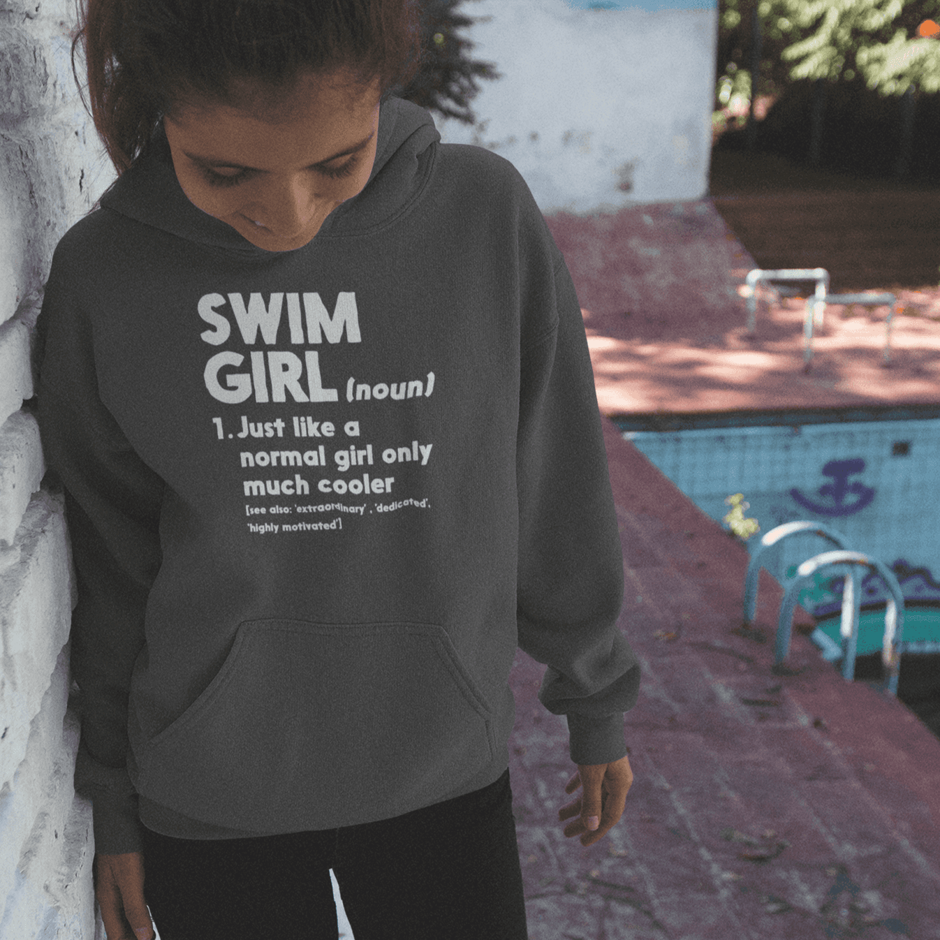 Swim Girl Definition Normal Only Cooler Staple Hoodie – TrendySwimmer